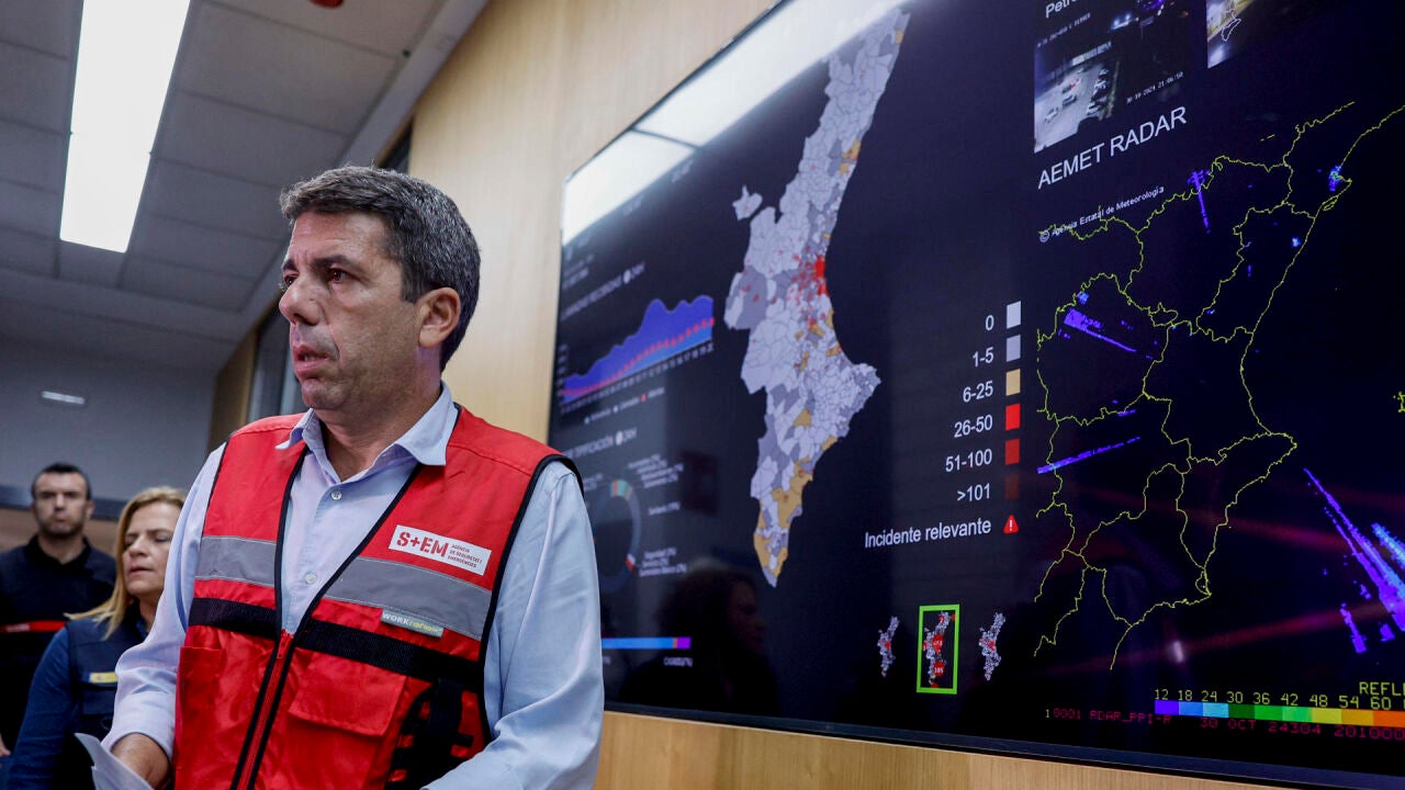 Mazón comió con una periodista el día de la DANA y no volvió al Palau ...