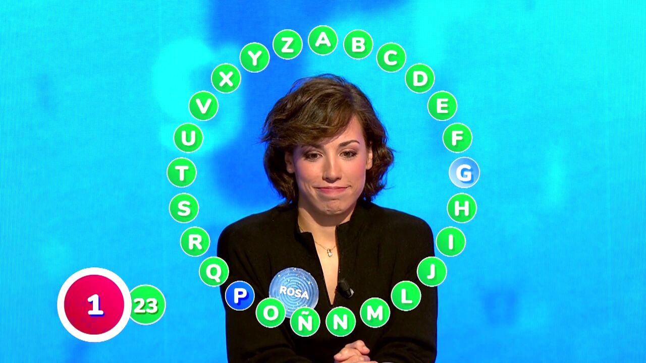 Primera victoria de Rosa contra Manu en El Rosco… ¡y a sólo dos letras ...