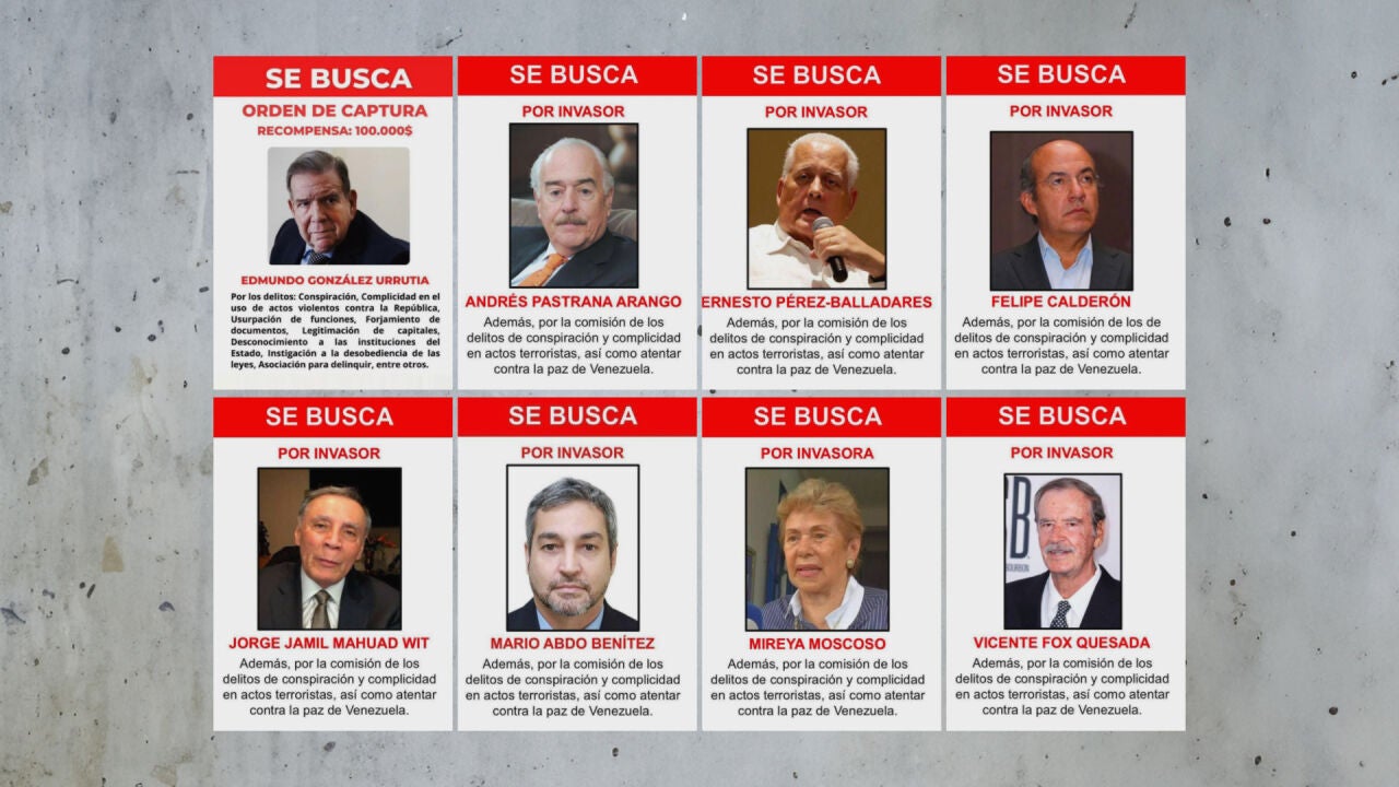 Venezuela pegará carteles de 'se busca' contra expresidentes ...