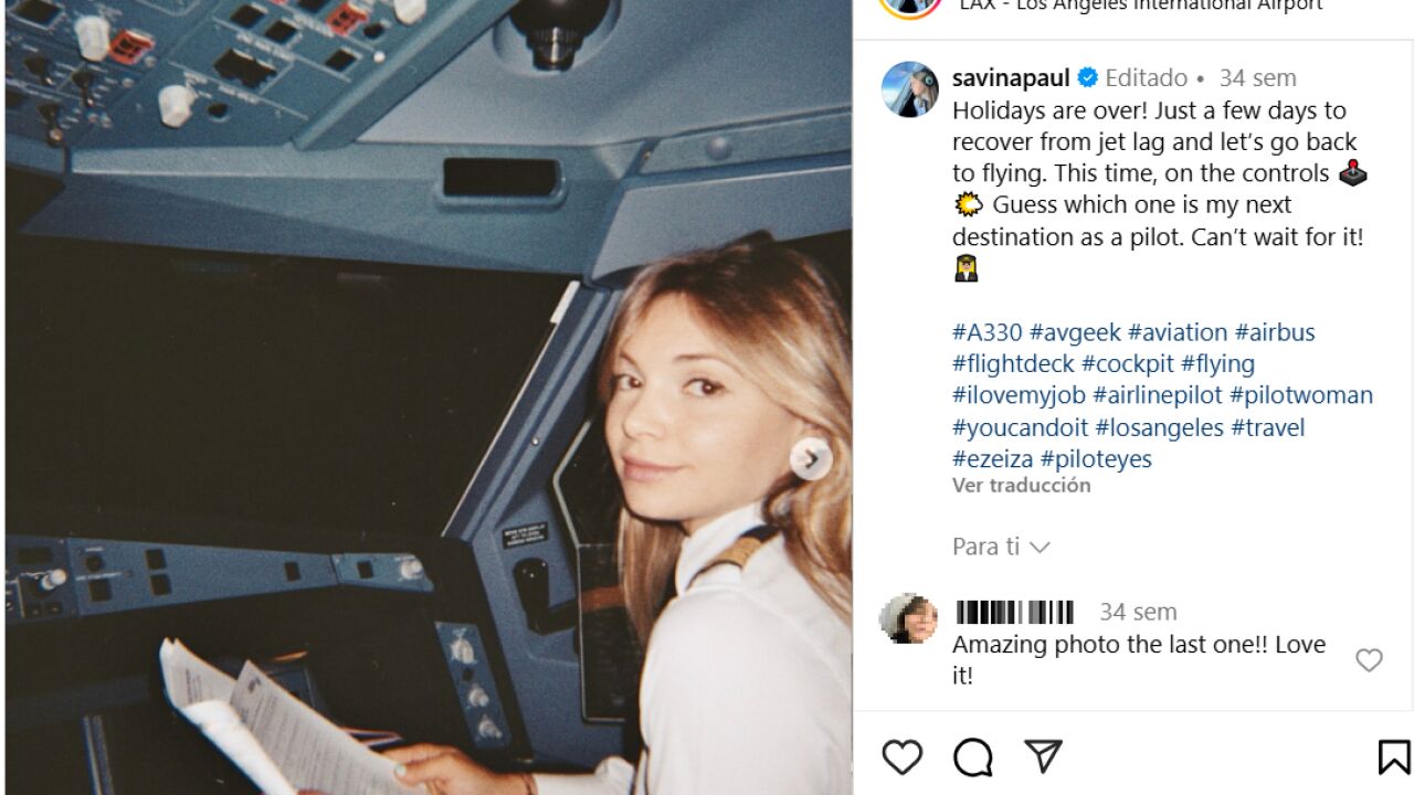 Savina Paül, la piloto influencer que muestra su vida entre aviones y ...