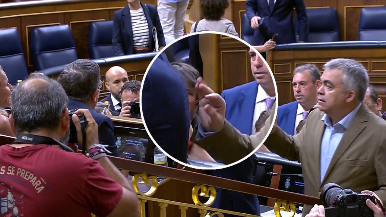Santos Cerdán amaga con saludar a Sánchez en el Congreso y recula en el ...