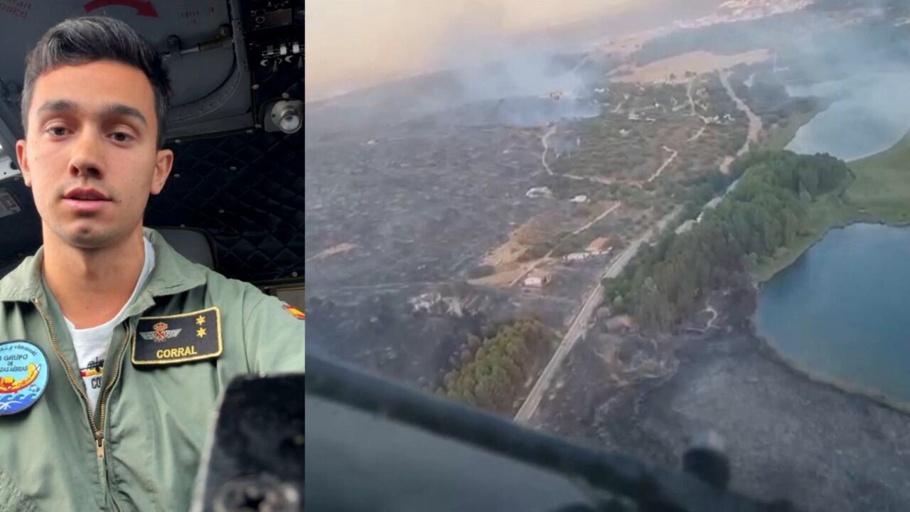 Espejo Público habla con un piloto que está trabajando en los incendios ...