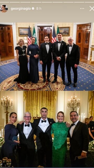 Por qué Cristiano y Georgina cenaron con Donald Trump: todos los ...