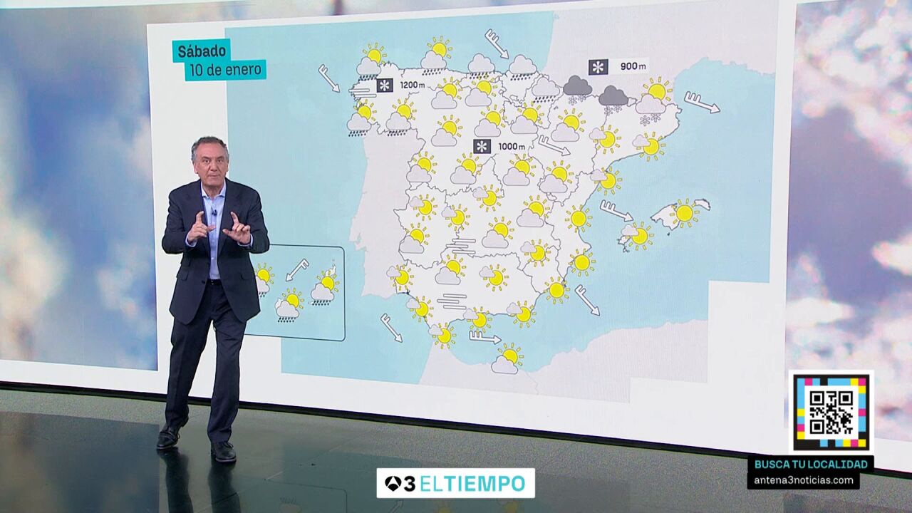 Roberto Brasero dice adiós a la borrasca Goretti: "Fin de semana soleado"